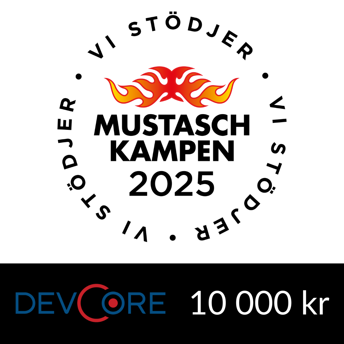 DevCore skänker 10 000 kr i Mustaschkampen 2025 | DevCore
